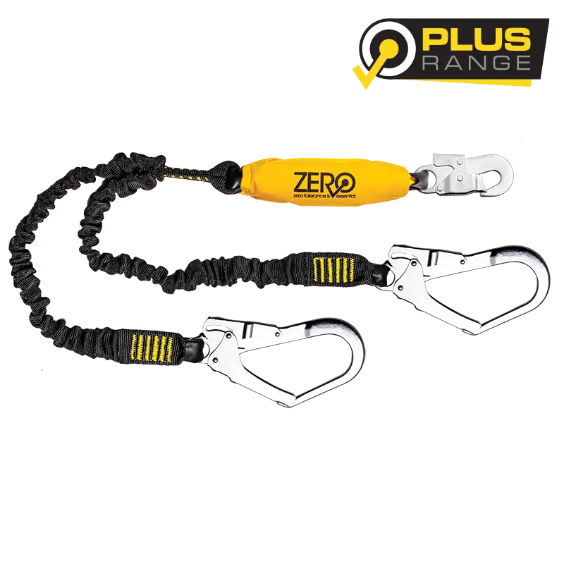 Climbs - Double webbing lanyard with snaphook and scaffold hooks | Zero